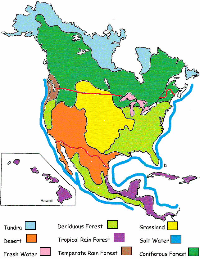 Biome Map Key Biome Map Key